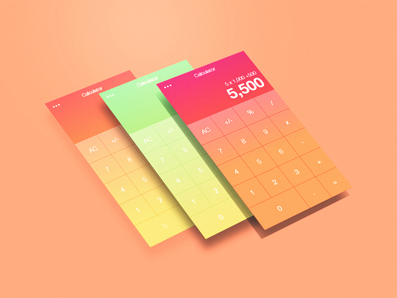 Fancy Calculator by Justin Okenmuo on Dribbble