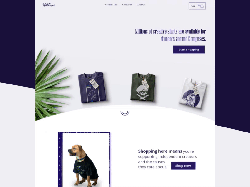 Clothing Store Web Slider by Justin Okenmuo on Dribbble