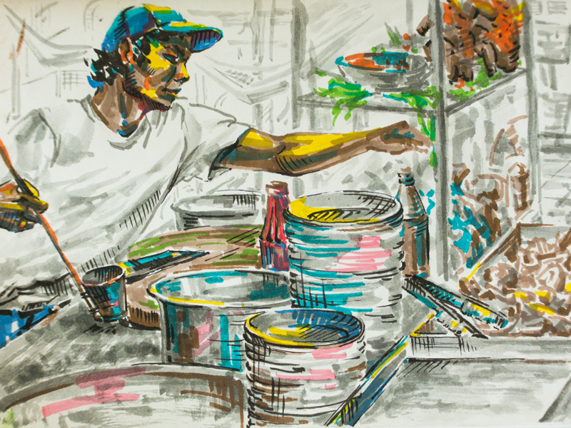 Street food by Alena on Dribbble