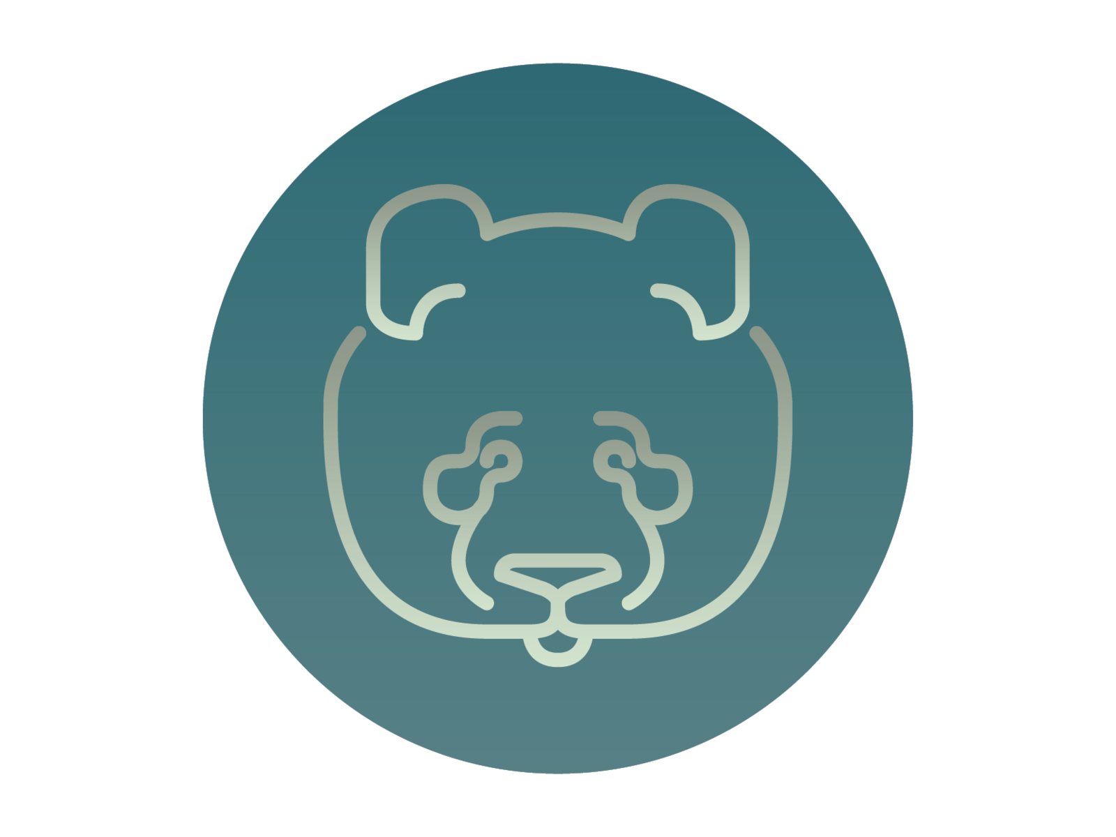 Panda Icon by Joshua Dages Art on Dribbble