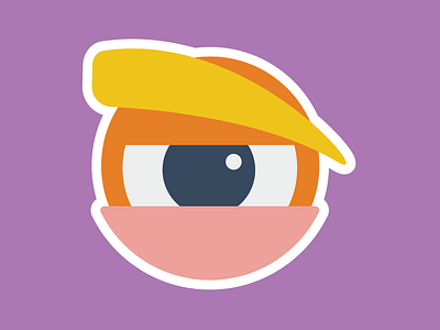 Cheeto Spray Tan Seeing Eye Sticker by DeAndre Purdie on Dribbble