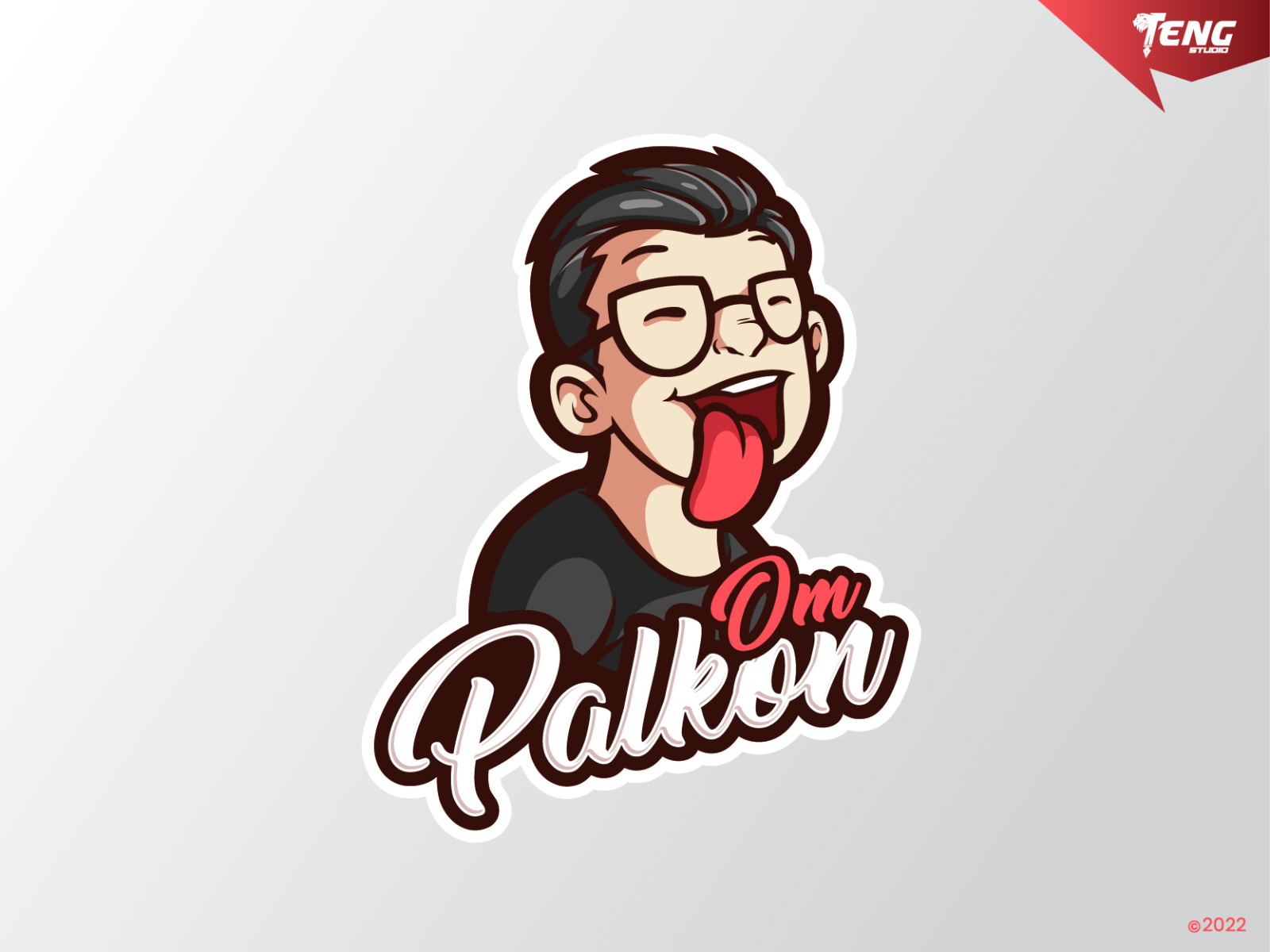 om palkon mascot logo custom by Teng Studio on Dribbble
