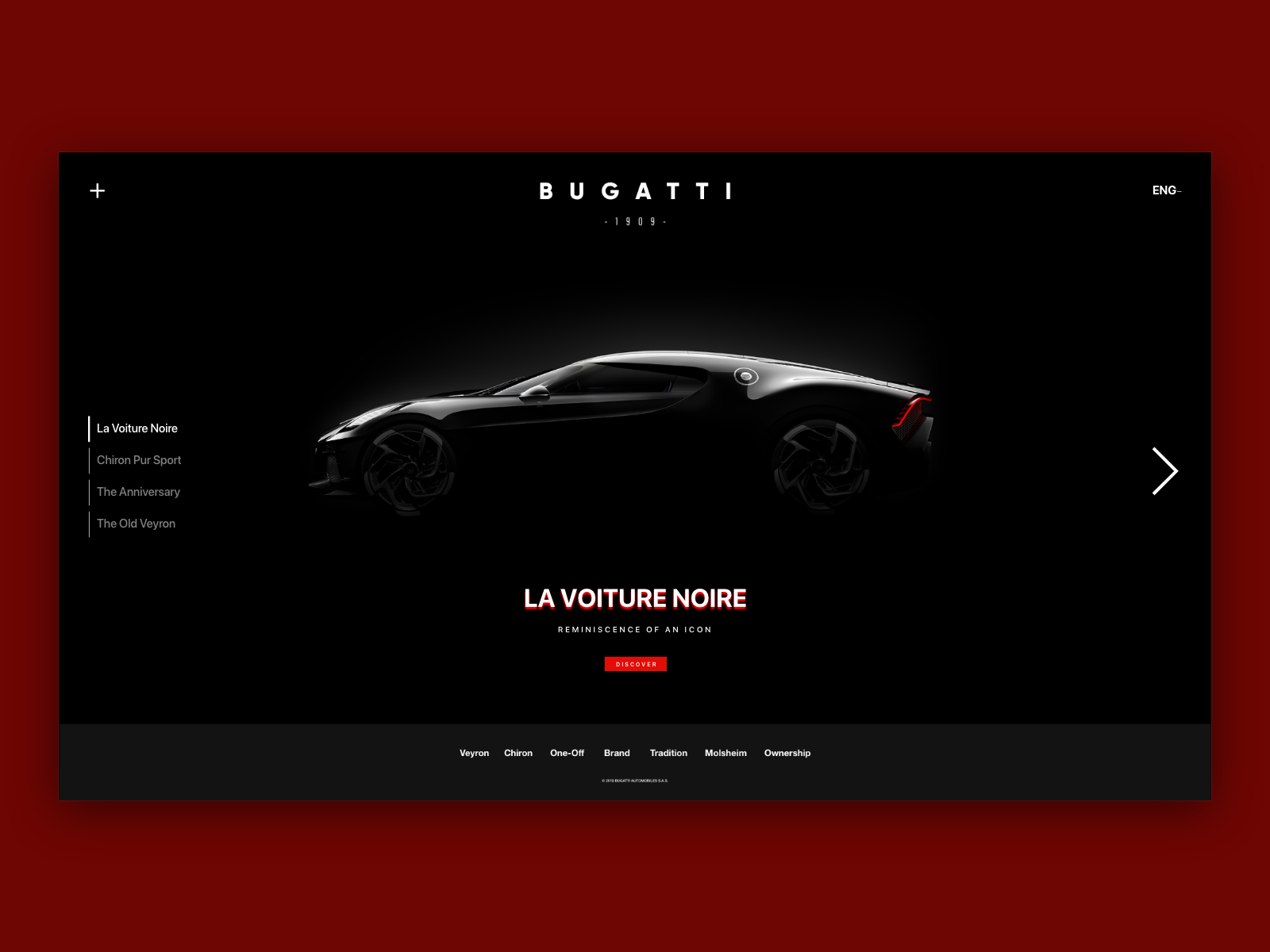 BUGATTI WEBSITE REDESIGN by Paul Demarecaux on Dribbble