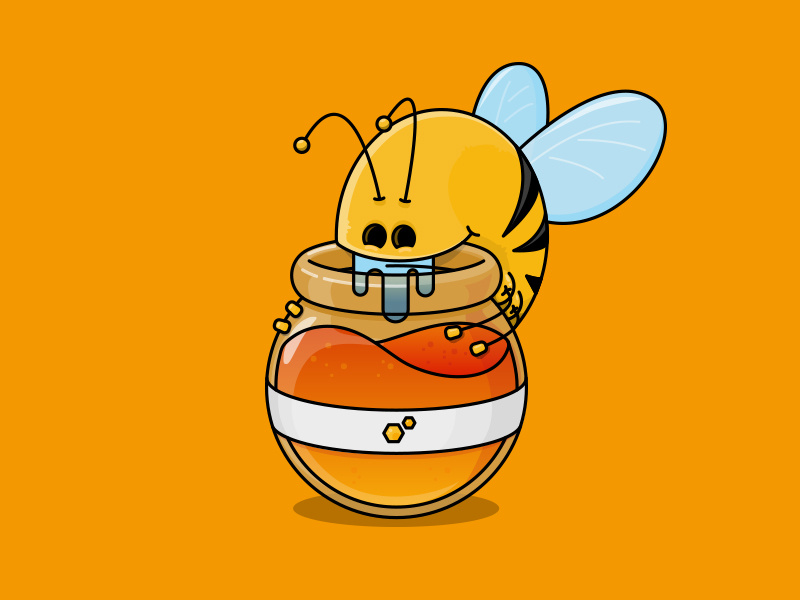 Honey Bee by Matt Walton on Dribbble