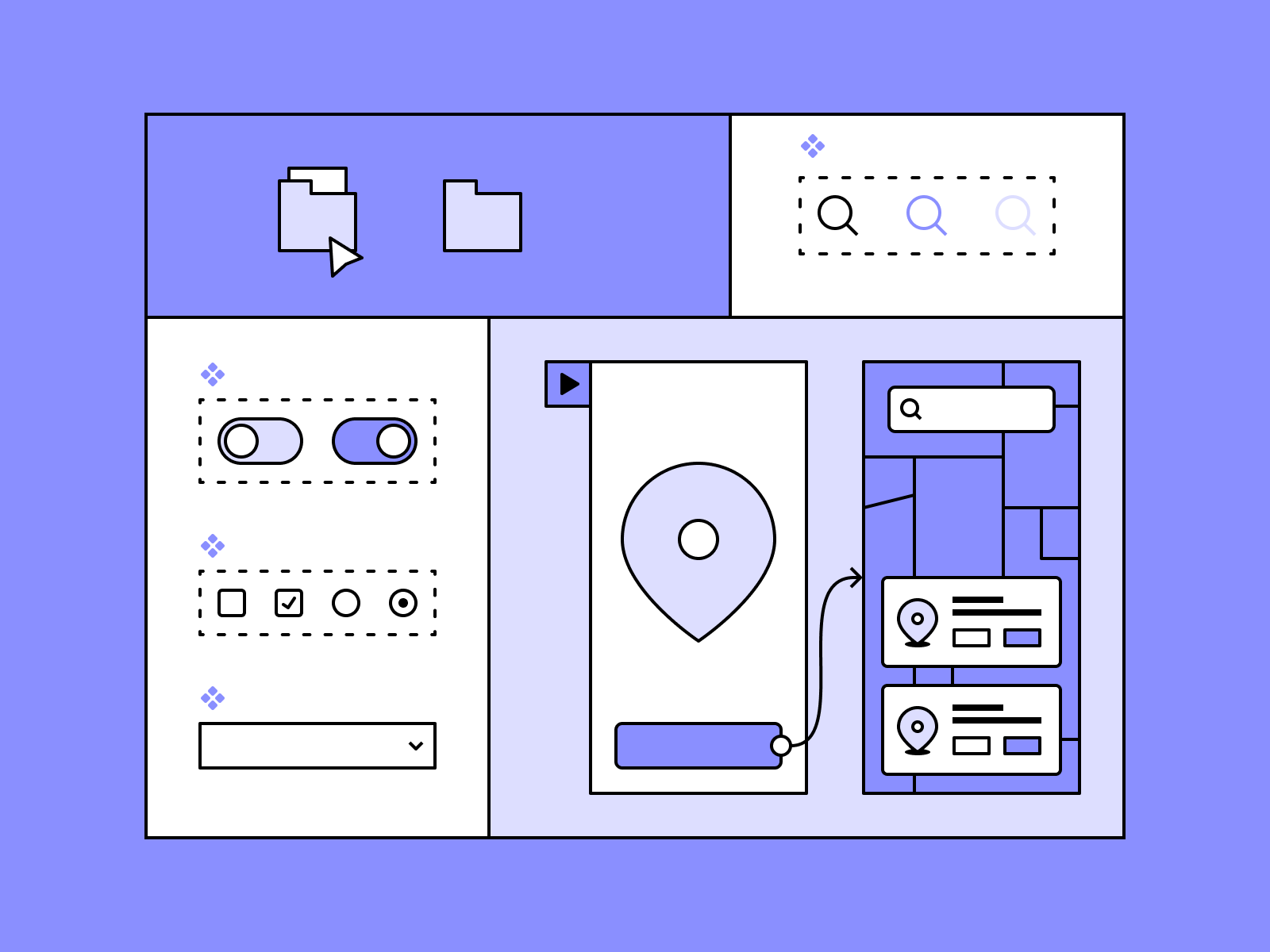 Figma Components Illustration by Andrew Rosek on Dribbble