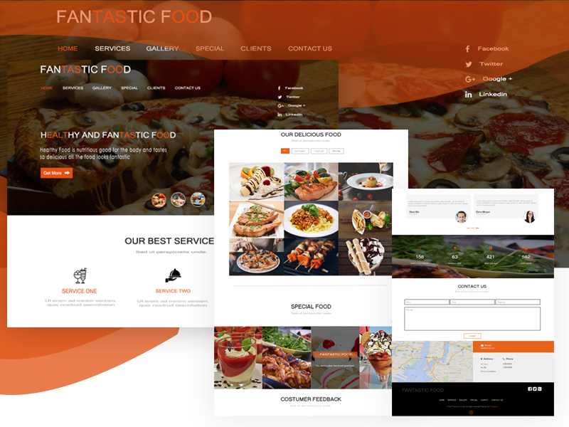 MY WEB FANTASTIC FOOD by Fahri Ramadhan on Dribbble