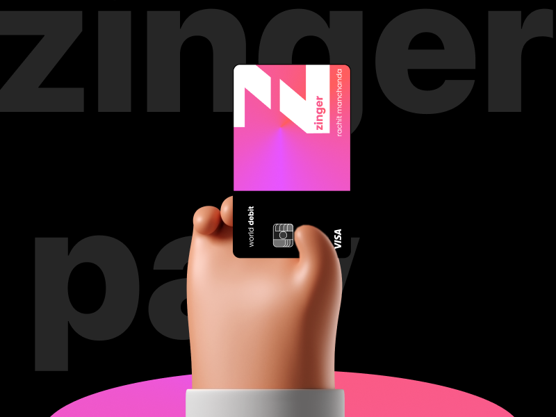 World Debit Card - Zinger Pay by Rachit Manchanda on Dribbble