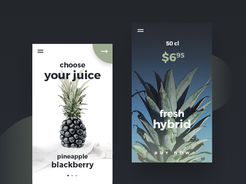 Juice Shop UI Design by Dreamify Design by Dreamify on Dribbble