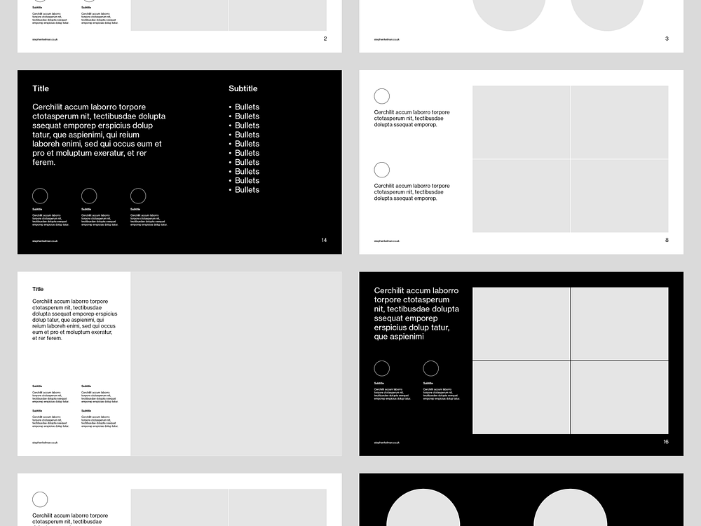 Slide Deck 16:9 Presentation Grid System for Adobe InDesign by Stephen ...