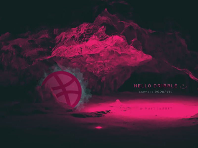 HELLO DRIBBLE by Matt Janney on Dribbble