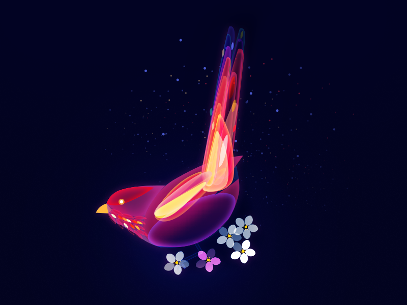 Dark space gradient by zhangchunling on Dribbble