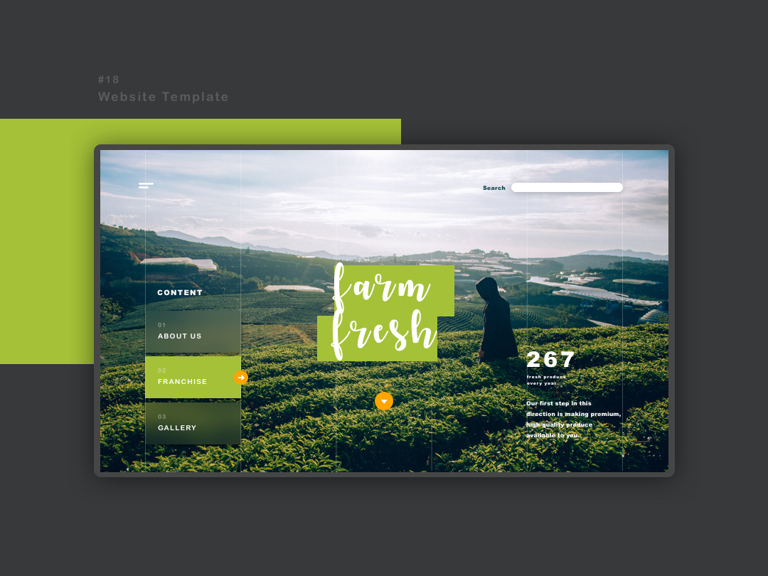 Website UI - "Farm Fresh" by Kriti Gohil on Dribbble