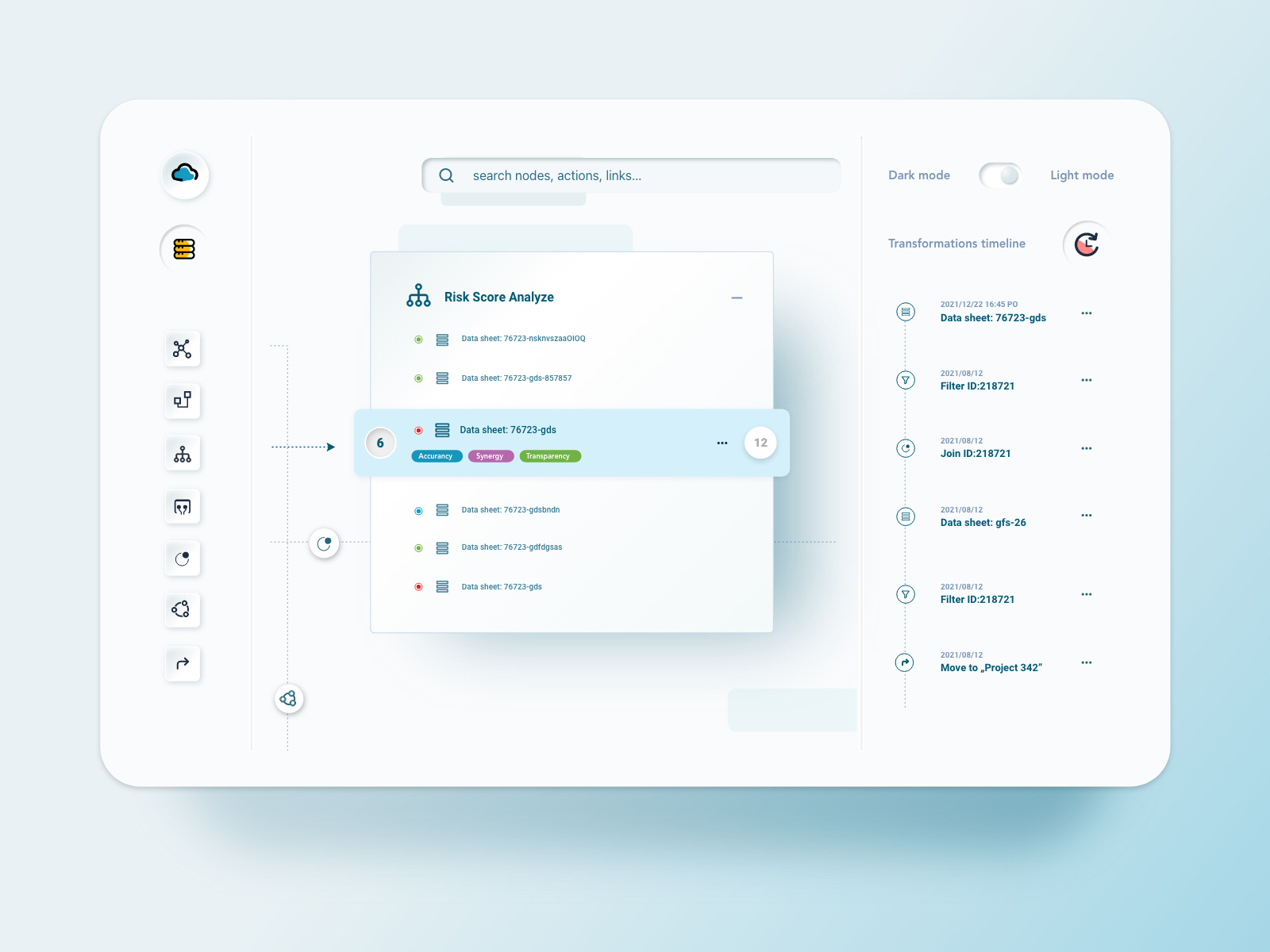 Database timeline by Luke for Synergy Codes on Dribbble