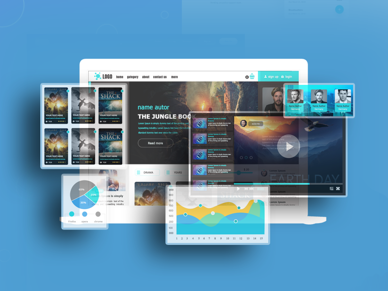 design website interface and dashboard by Joseph Adam on Dribbble