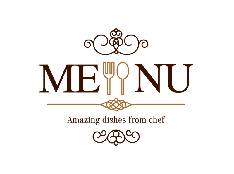 Restaurant Menu Logo Vector