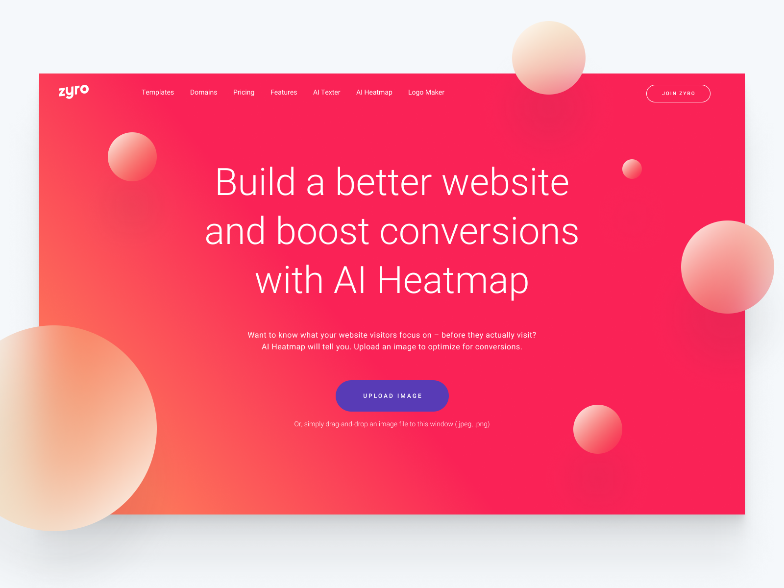 AI Heatmap Landing Page by Karolis Kliaudaitis for Zyro Design on Dribbble