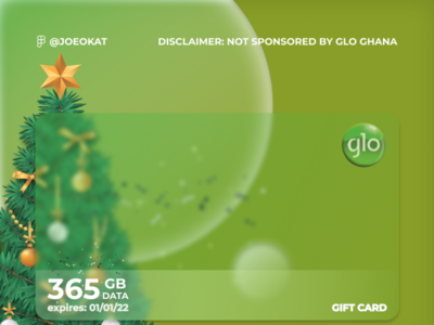 Glo Data Gift Card by Joshua Okata on Dribbble