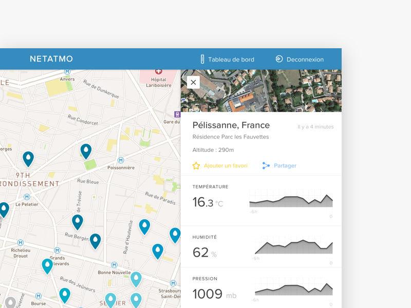 Weathermap - NETATMO by Pierre Sudre for Netatmo on Dribbble