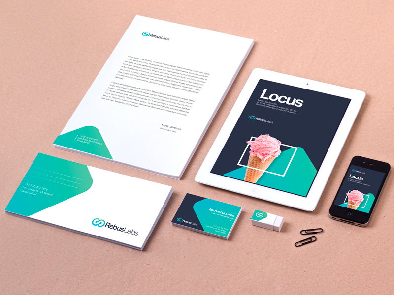 Rebus Labs Brand Identity by Serdar Akyildiz on Dribbble