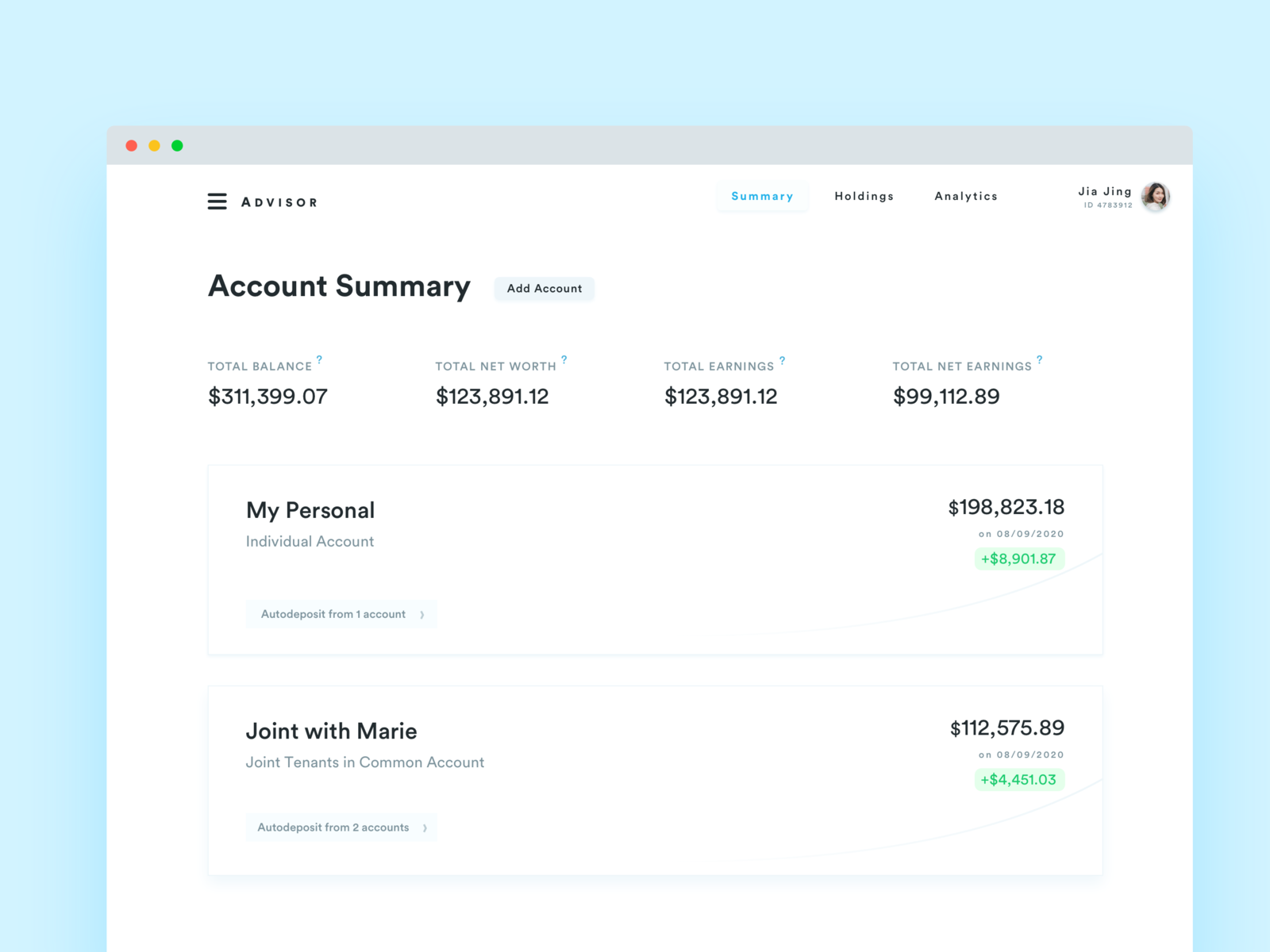 Account Summary for robo-advisor investment service by Alex Galagan on ...