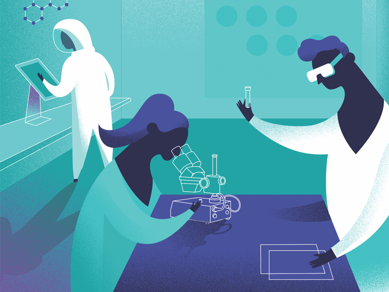 At the lab by Leonor Graça Moura on Dribbble