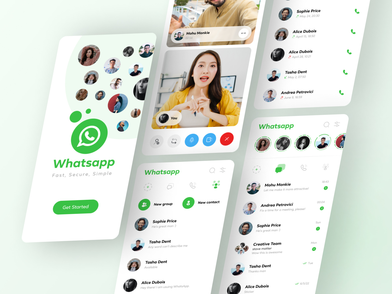 Whatsapp Redesign by Amin khakshoori on Dribbble