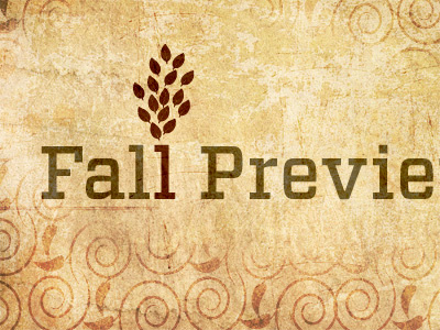 Fall Preview by Scott Burkhalter on Dribbble