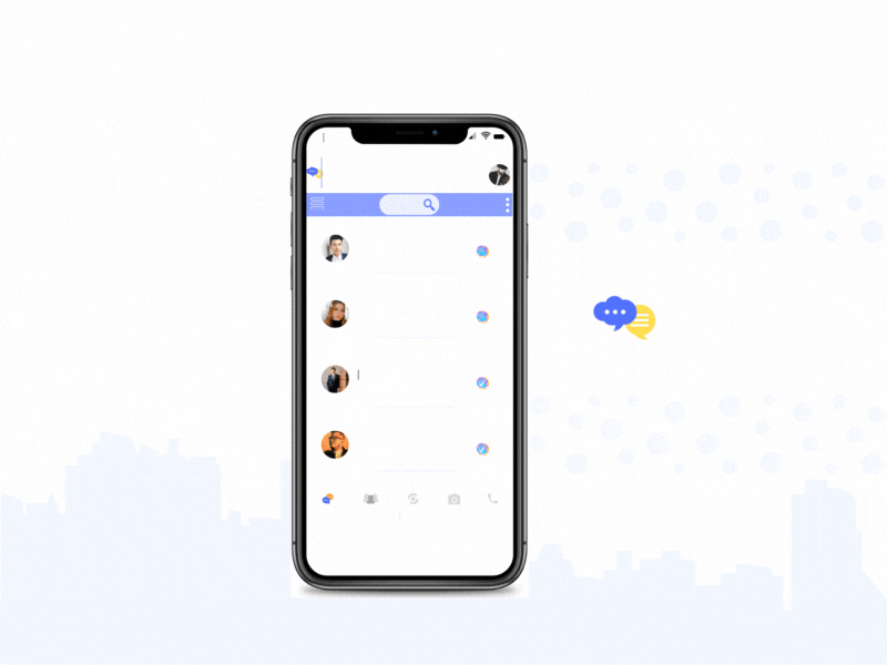 Messaging Application by Saranya _murthy on Dribbble