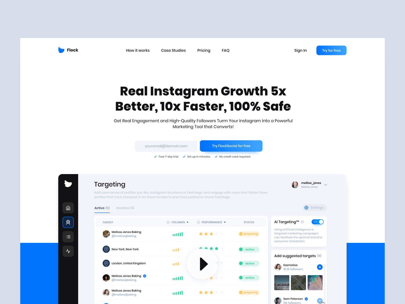 Flock Social Website by Jovana Peric Guduric for Devtech on Dribbble
