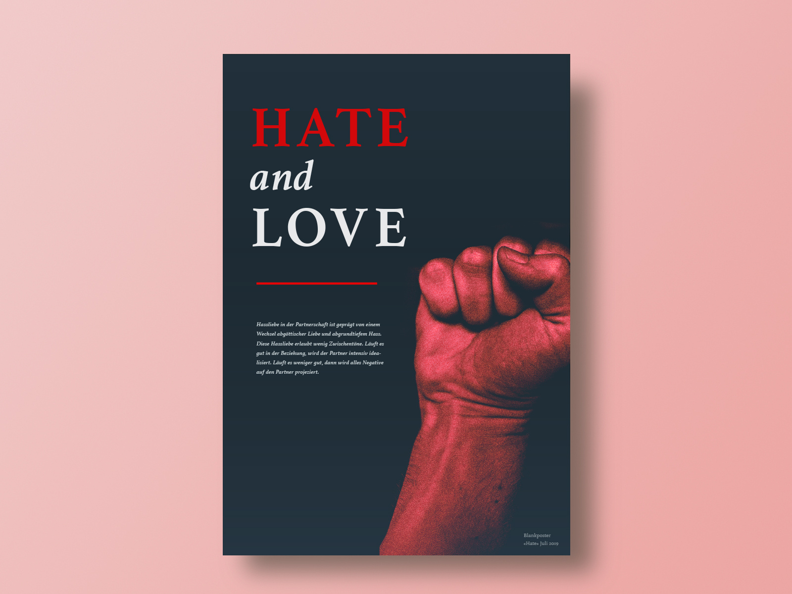 Hate by Kilian Buechi on Dribbble