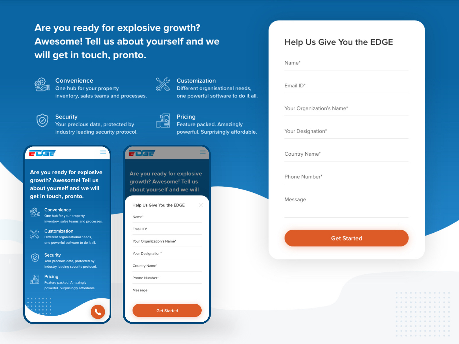 EDGE, Contact Us by Suresh Tiwari on Dribbble