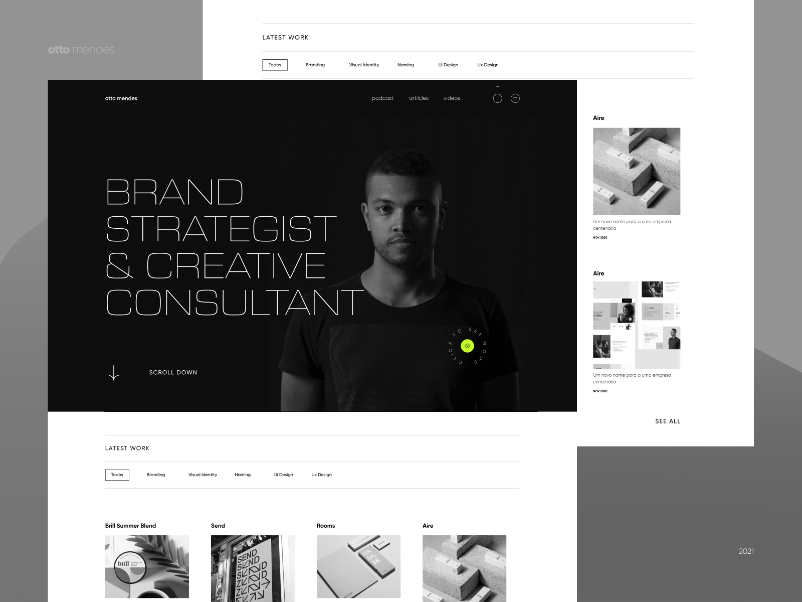 Otto Website 02 by Otto Mendes on Dribbble