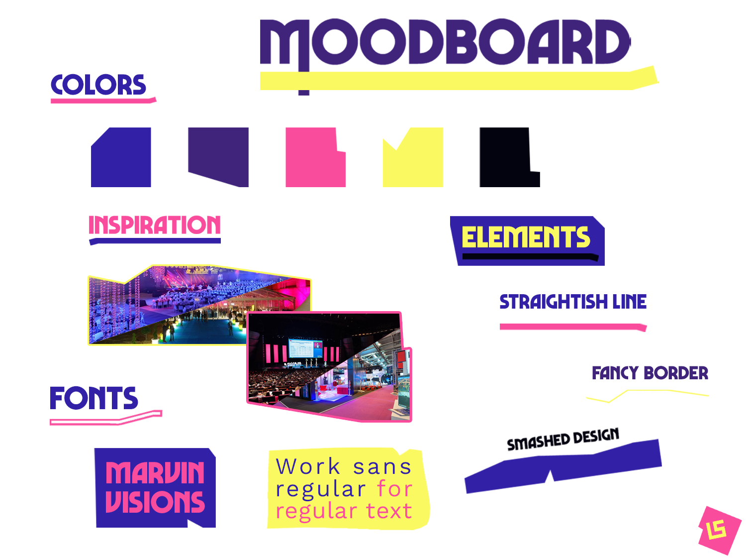 Moodboard - colors, inspiration, elements and fonts by Leo Simon on ...