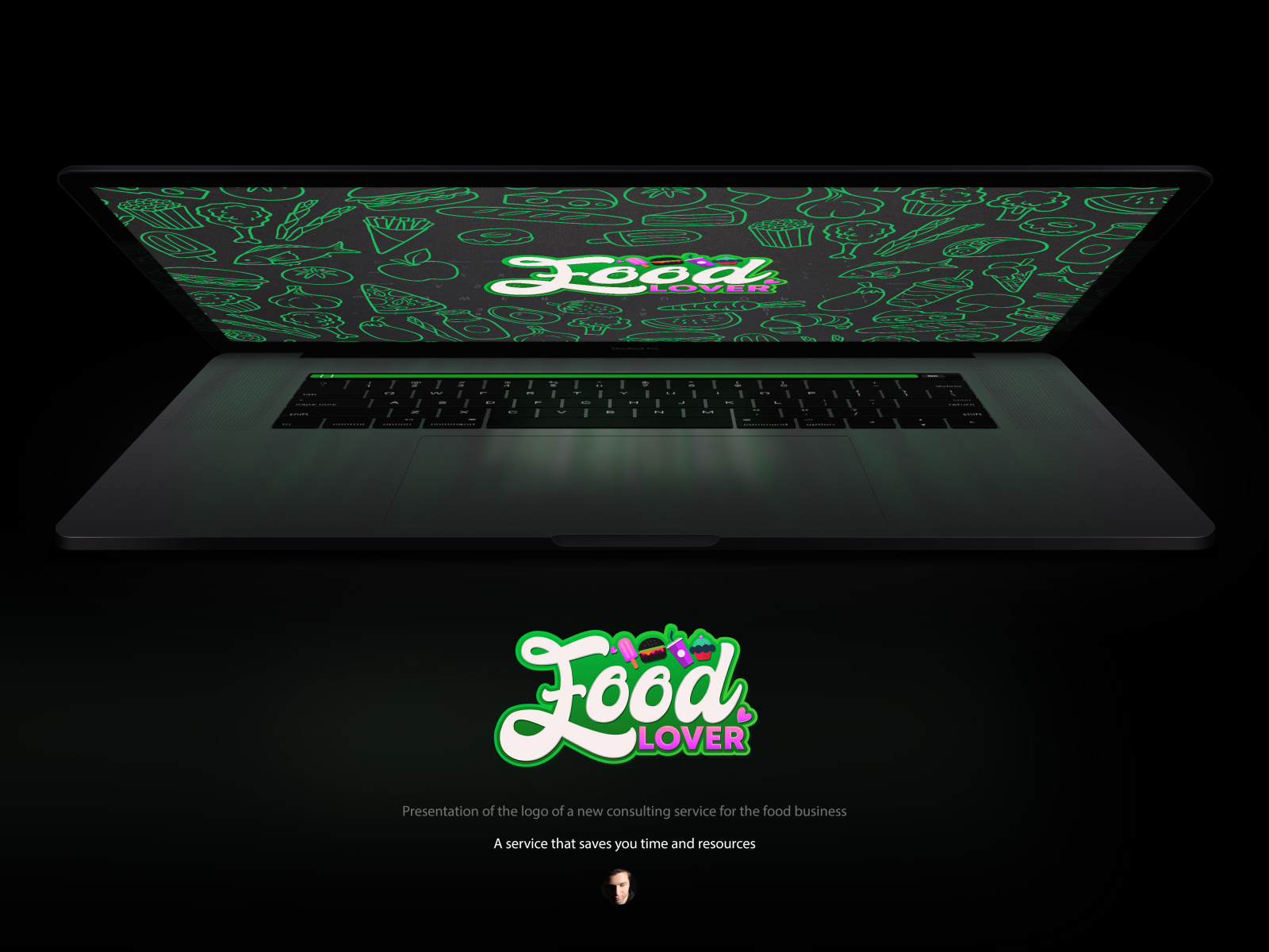 Food Lover logo design by Visual Sense on Dribbble