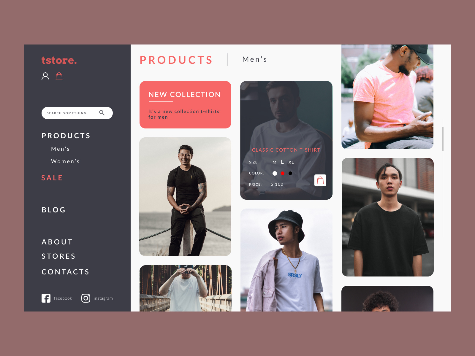 Minimal shop concept by Dmitry Boyd on Dribbble