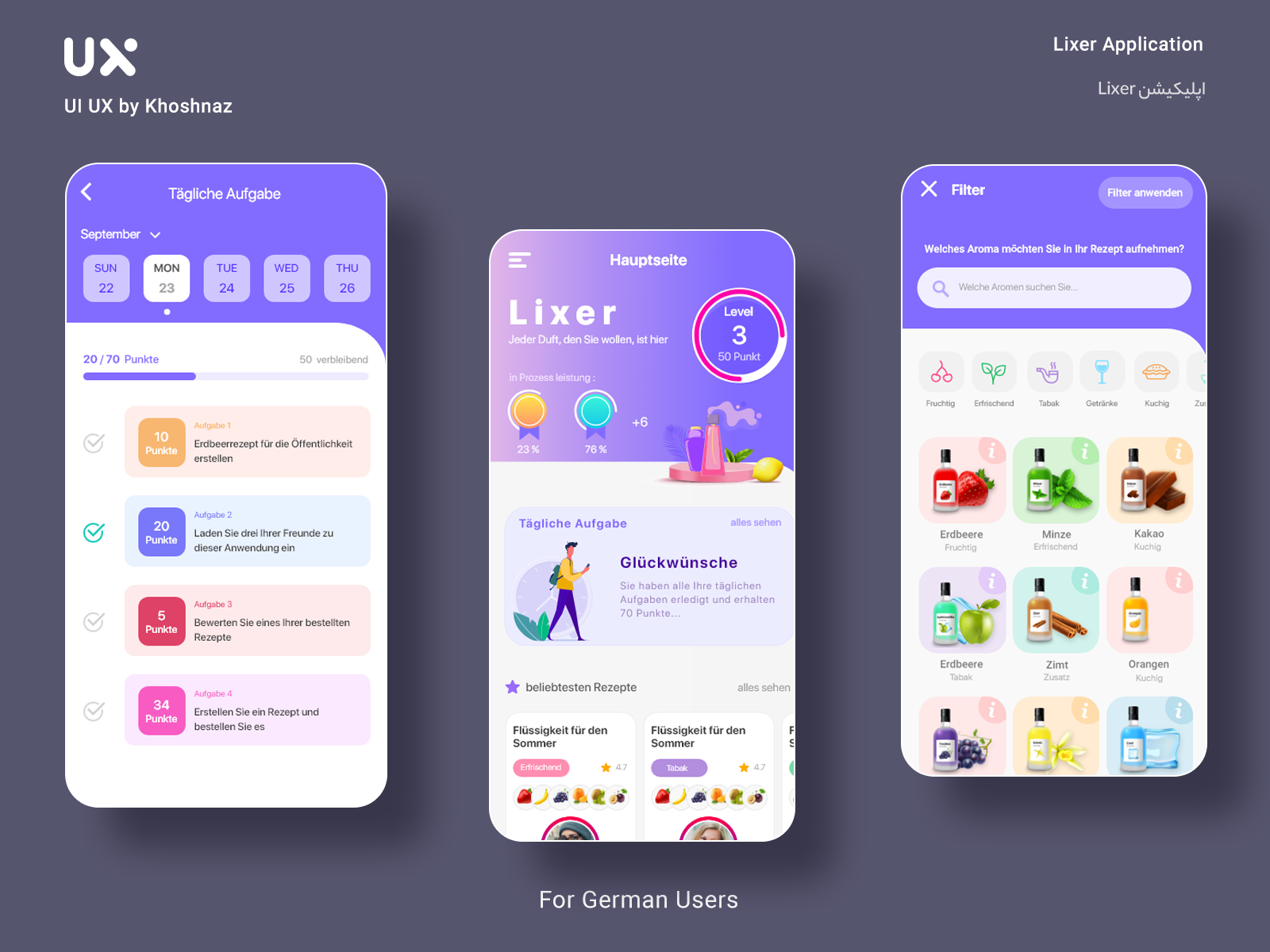 Lixer Application by Khoshnaz.MasterKey on Dribbble