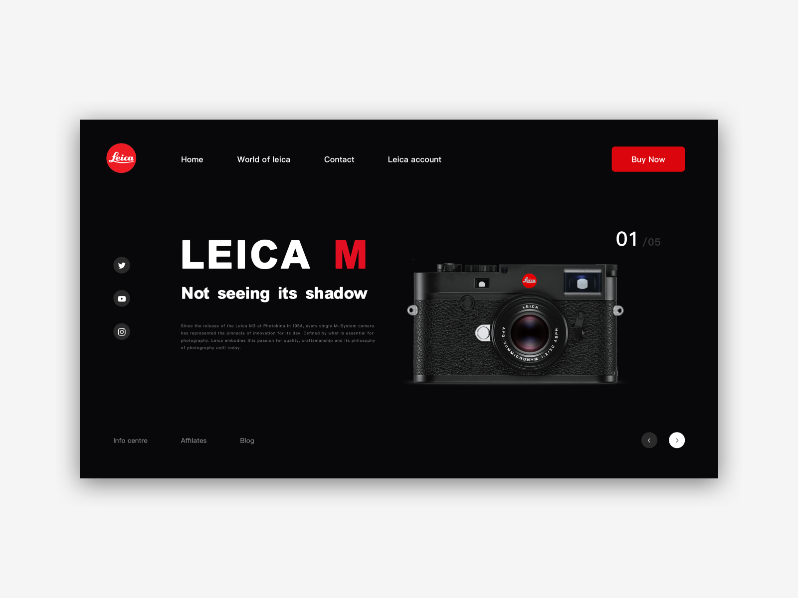 Camera—Website by Lyra on Dribbble