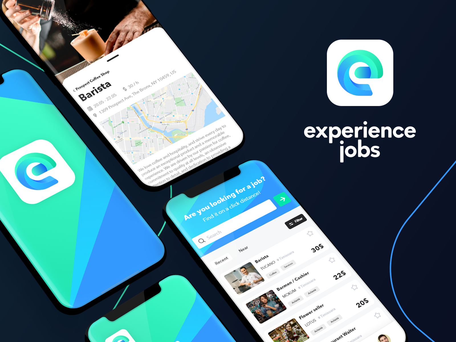 Experience Jobs - job app concept by Nicu Zaporojan on Dribbble