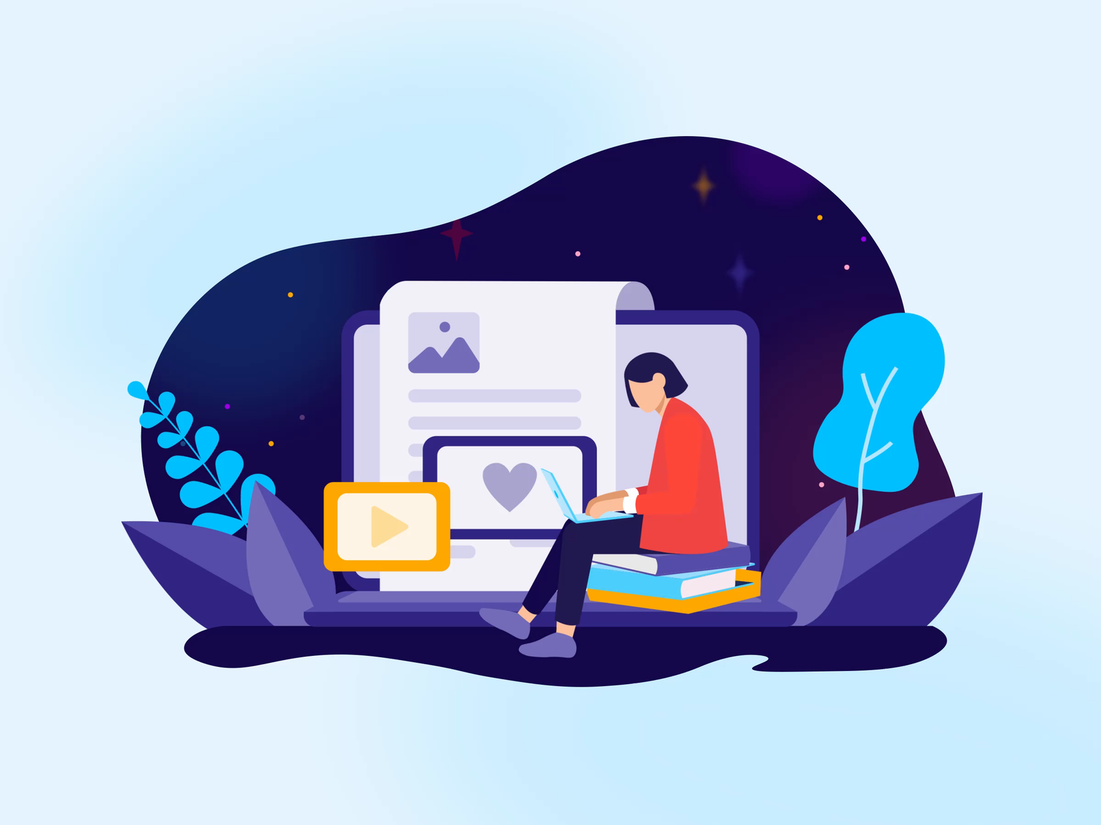 Outer Space Themed Blog Animation by Alyssa Wychers for Double Up ...
