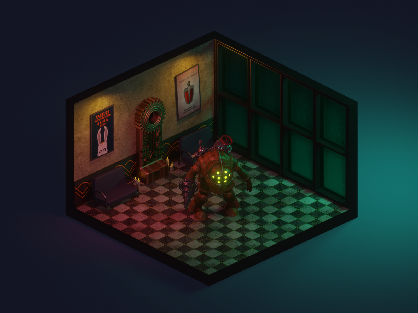 Bioshock by Ícaro Leite on Dribbble