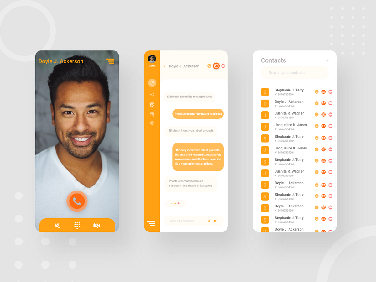 Video calling apps UI design by Sourav Aich on Dribbble
