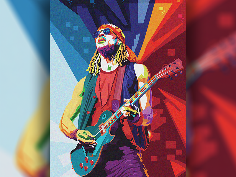 Band WPAP Vector Portrait by Sourav Aich on Dribbble