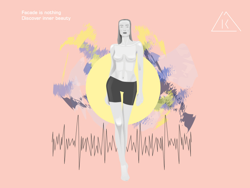 Discover inner beauty illustration by Lika Wallace on Dribbble