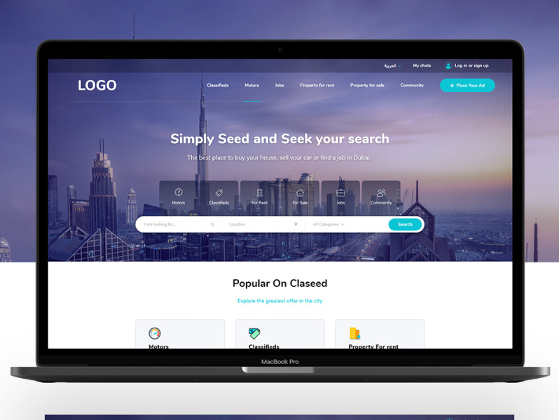 Classified Website Design by James Paul on Dribbble