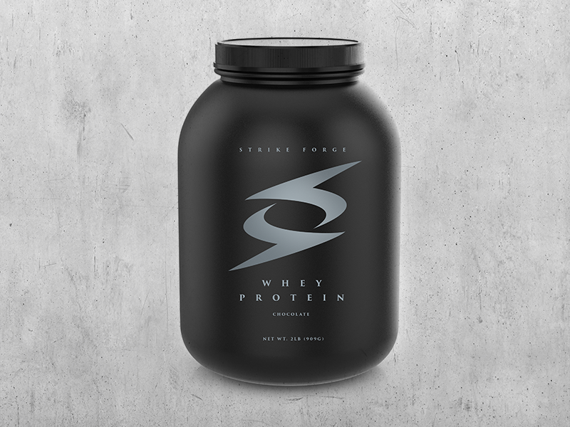 Strike Forge Protein Packaging by James Strange on Dribbble