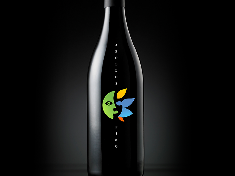 Apollos Vineyard Wine Bottle by James Strange on Dribbble