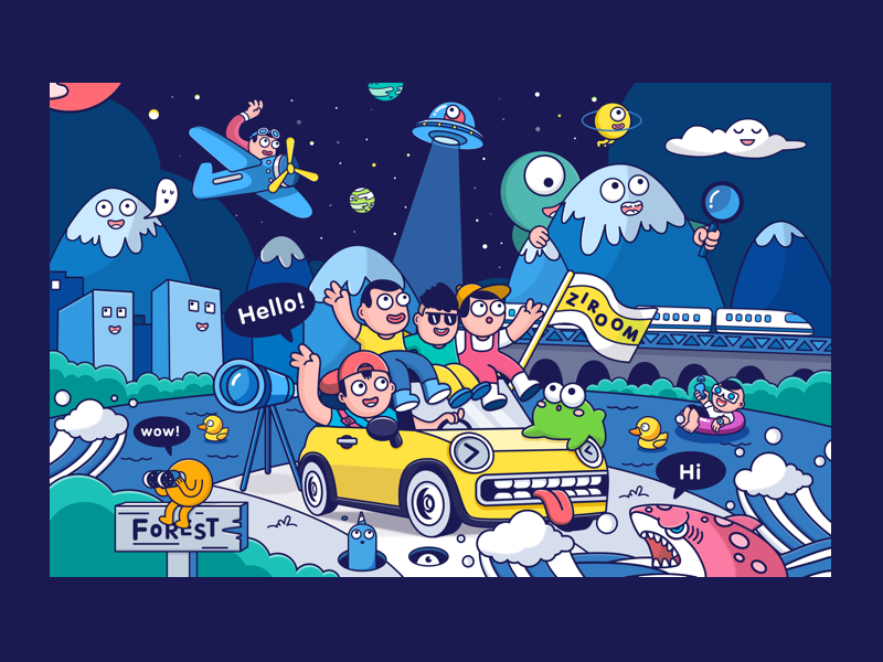 HELLO SUMMER！2018自如成长夏令营 by Han Tingting on Dribbble