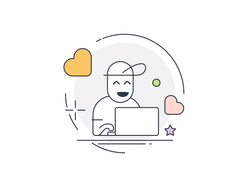 A happy product user by Josh Camire on Dribbble