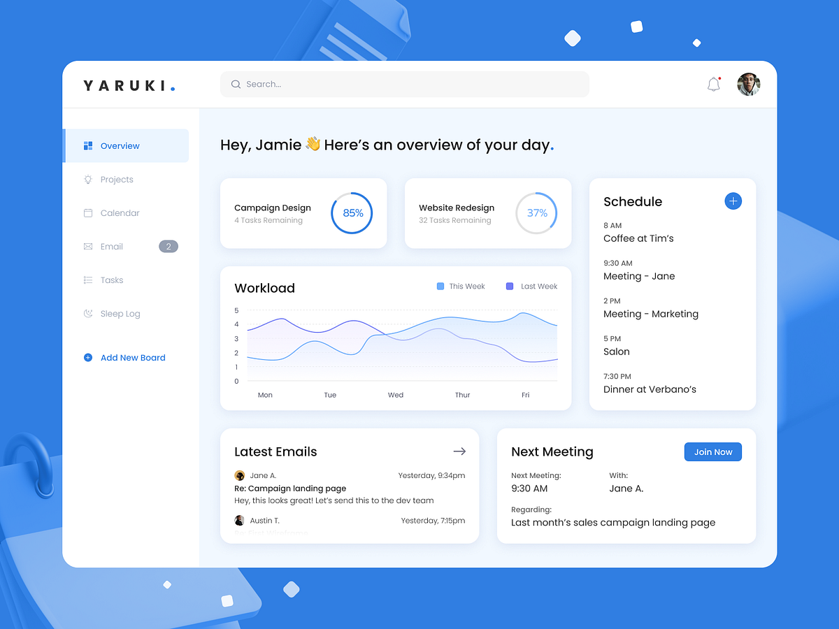 Task Management Dashboard designs, themes, templates and downloadable ...