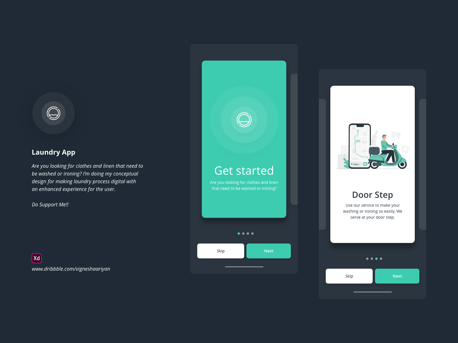Laundry App | Splash by ViKi on Dribbble
